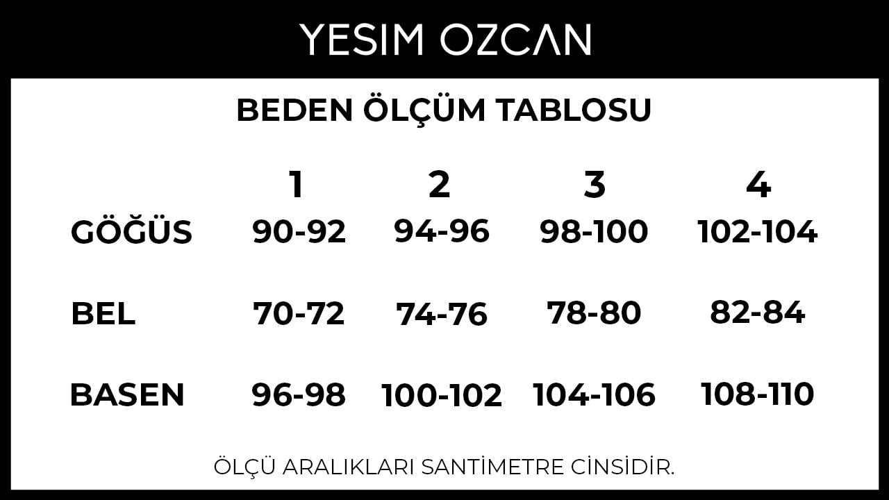 Beden Tablosu